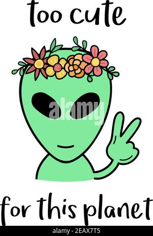 patch of head alien icon vector illustration design Stock Vector Image ...
