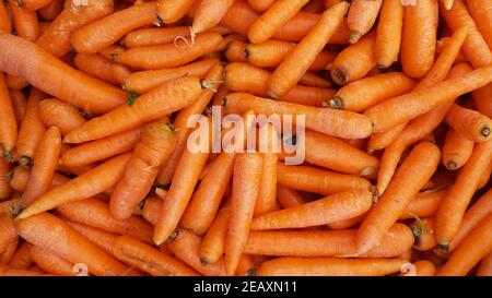 fresh carrots at the market popular cooking vegetable Stock Photo - Alamy