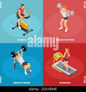 Fitness cardio exercises. abstract isolated vector illustration. yoga ...