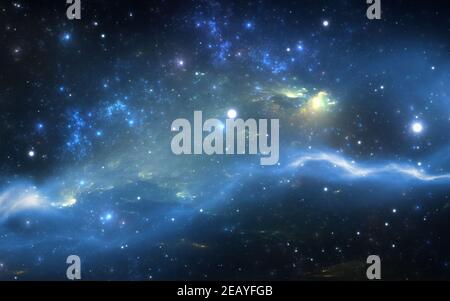 Space nebula, for use with projects on science, research, and education ...