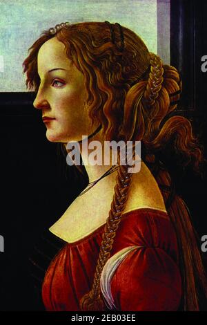 Portrait of Simonetta Vespucci 1475 Stock Photo - Alamy