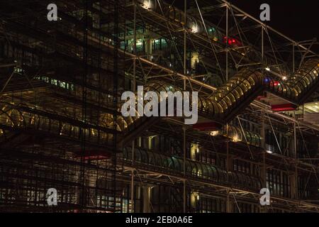 Centre Pompidou by night, Paris Stock Photo - Alamy