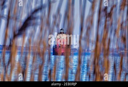 Sandy Point Shoal lighthouse on the Chesapeake bay Stock Photo - Alamy