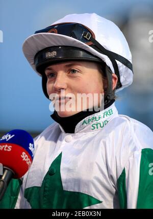 Jockey Hollie Doyle at Newcastle Racecourse, Newcastle upon Tyne ...
