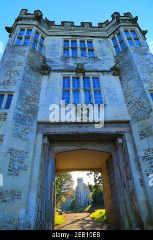 Gatehouse at Shute Barton, East Devon, England, UK Stock Photo - Alamy