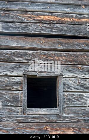 Log cabin, Jim Moore Place historic site, Nez Perce National Forest ...