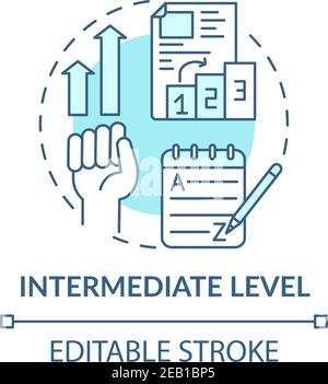 Intermediate level concept icon Stock Vector Image & Art - Alamy