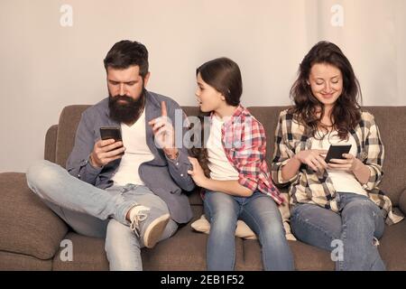 Offended feelings. Stop ignoring kid. Stuck in online. Ignored child ...