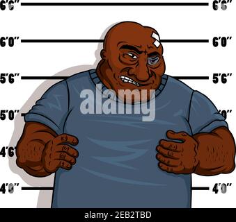 dangerous bandit criminal man vector. thief robbery, robber burglar ...