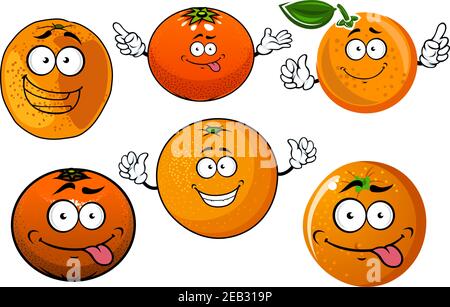 Oranges fruits cartoon Stock Vector Image & Art - Alamy