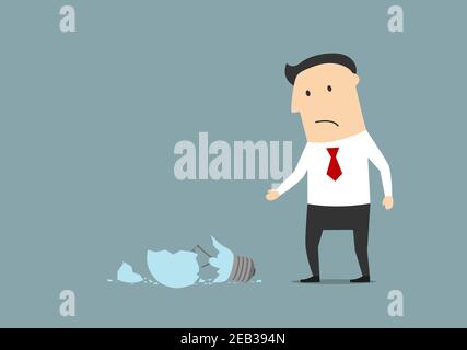 Idea and no idea concept. Light bulb vector icon. Bright idea symbol ...