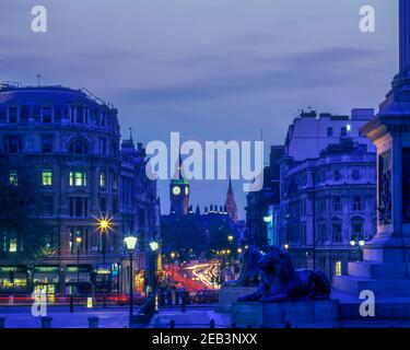 2000 HISTORICAL STREET SCENE TRAFALGAR SQUARE LONDON ENGLAND UK Stock ...