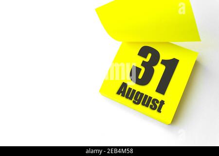 august 31st. Day 31of month, Simple calendar icon on white background ...