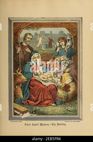 The Nativity of Jesus – Third Joyful Mystery of the Rosary. A relief ...