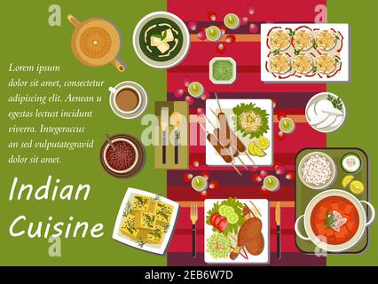 Lunch dishes for festive menu icon with sausage in bacon, ham and egg ...