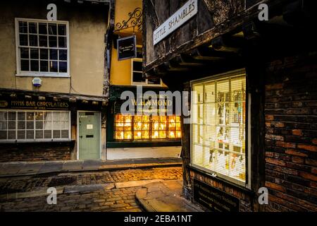 Little Shambles, Streets of York, Yorkshire, Great Britain Stock Photo ...