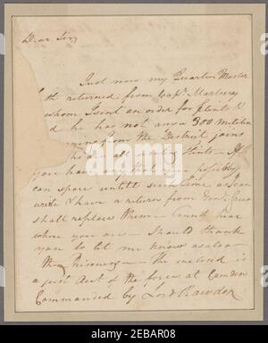 Davidson, William. To General Morgan Stock Photo - Alamy