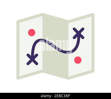 plan time line route single isolated icon with dashed line or dash ...