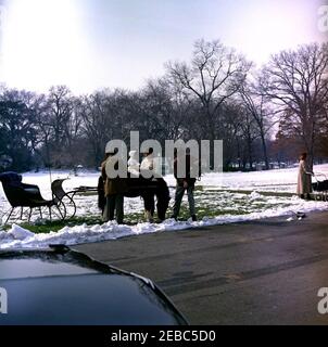 Nanny to the Kennedy children, Maud Shaw, holds John F. Kennedy, Jr ...