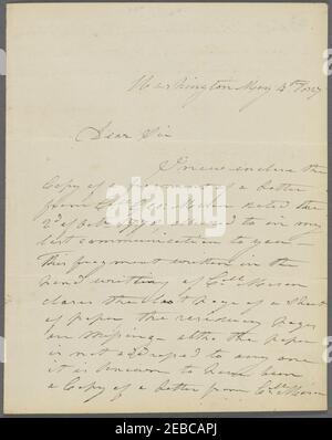 Letter from George Graham Stock Photo - Alamy