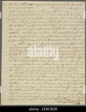 Letter from Henry Fanning Stock Photo - Alamy