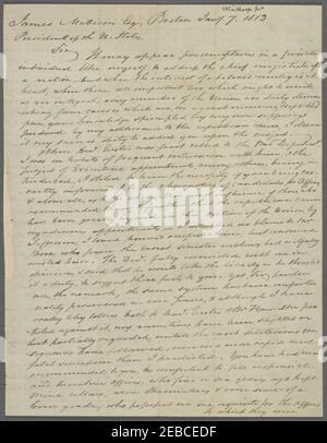 Letter from John Winthrop Stock Photo - Alamy