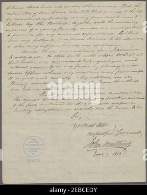 Letter from John Winthrop Stock Photo - Alamy
