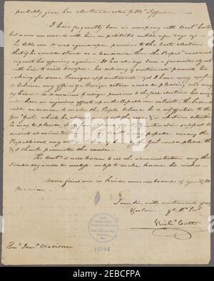 Letter from Richard Cutts Stock Photo - Alamy