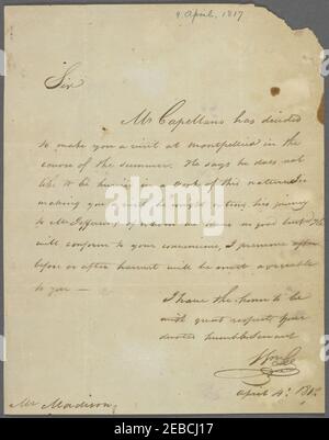 Letter from William Lee Stock Photo - Alamy