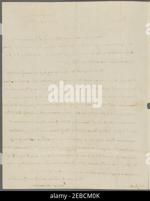 Letter to Joseph Gales Stock Photo - Alamy