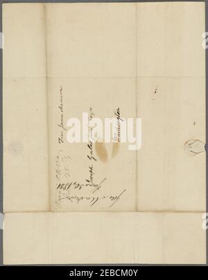 Letter to Joseph Gales Stock Photo - Alamy