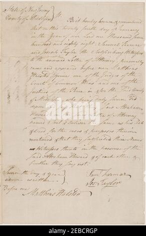 Livingston, William. State of New Jersey Stock Photo - Alamy