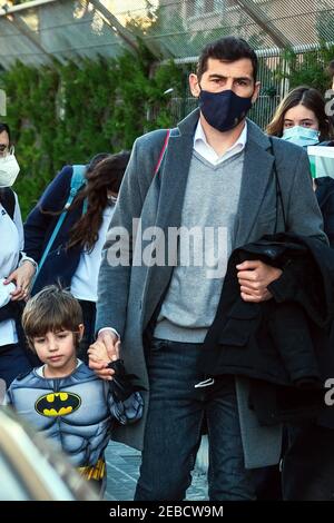 MADRID, SPAIN - Feb 19, 2021: VOX political party information point ...