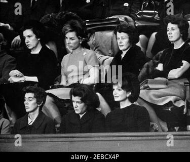 Margaret McNamara, wife of the Secretary of Defense, presents Shirley ...