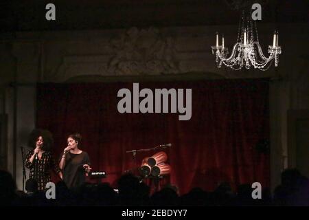 Ibeyi performing last night at Bush Hall. Photo: Richard Gray @rugfoot ...