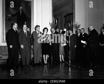 Lyndon B. Johnson is sworn in office presidential plane Stock Photo - Alamy