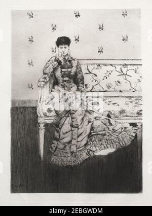 Norbert Goeneutte, French (1854-1894), Boulevard Clichy in the Snow (Le ...