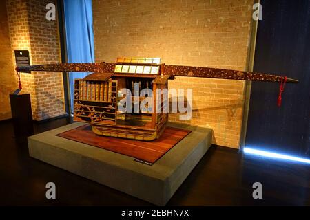 Norimono (palanquin), Japan, Edo period, 1800s AD, gold, lacquer, wood ...