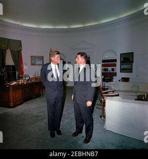 Visit of Secret Service Agent Edward Morey. President John F. Kennedy ...