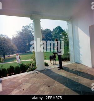 Nanny to the Kennedy children, Maud Shaw, holds John F. Kennedy, Jr ...