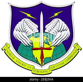 North American Aerospace Defense Command CF-18 Hornet flies alongside a ...