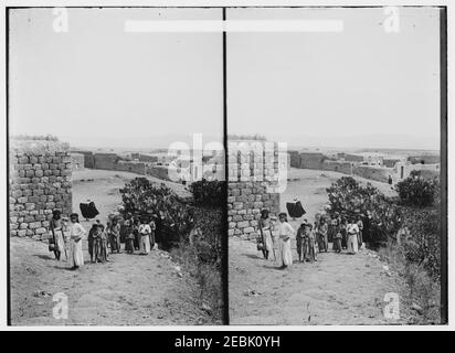 Northern views. Village of Shunem (Sulem). 1900, Israel, Sulam Stock ...