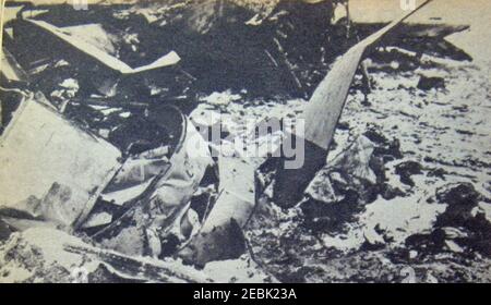 Northwest Orient Airlines Flight 710（N121US） wreckage Stock Photo - Alamy