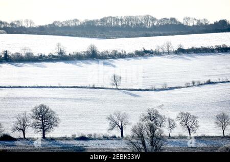 Rutland, UK. 11th Feb, 2021. Morcott windmill in Morcott, Rutland, is ...