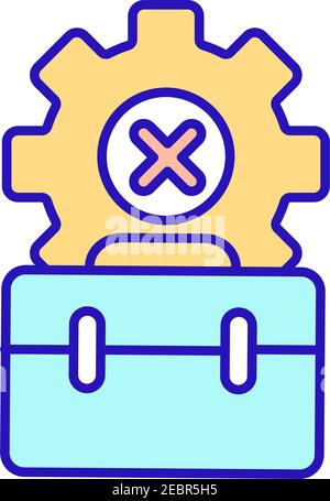 Unexpected working conditions concept icon Stock Vector Image & Art - Alamy