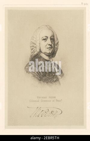 Thomas Penn, colonial governor of Penna (NYPL Hades 257797 EM14593 ...