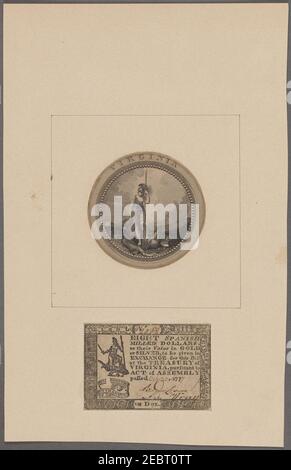 Virginia paper money. Eight Spanish milled dollars Stock Photo - Alamy
