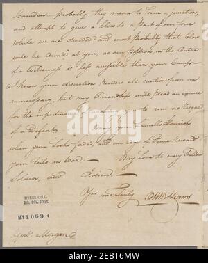 Williams, (Otho Holland). Camp Hicks Creek. To Brigadier General Morgan ...