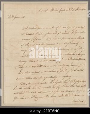 Williams, (Otho Holland). Camp Hicks Creek. To Brigadier General Morgan ...