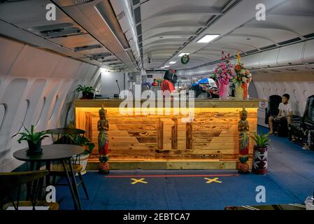 Lockheed L-1011 Tristar aircraft interior now used as a tourist ...